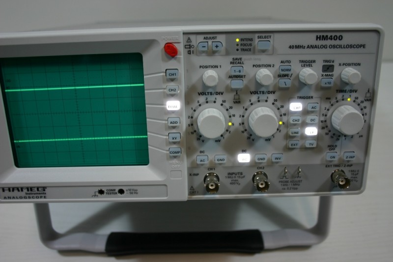 Hameg hm400 2-canal osciloscopio, ancho de banda 40 MHz